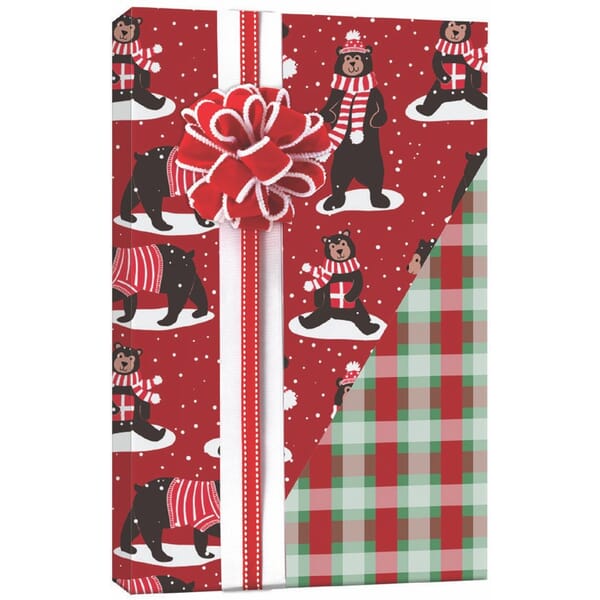 Gift Wrap & Accessories - Berry Merry Jumbo Reversible Gift Wrap